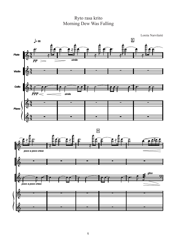 Ryto rasa krito – Music Lithuania