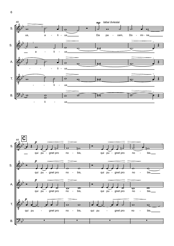 Da pacem, Domine – Music Lithuania
